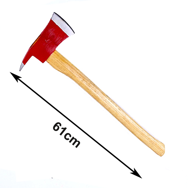 Short Fire axe with wood handle, Cheap firefighting hatchet