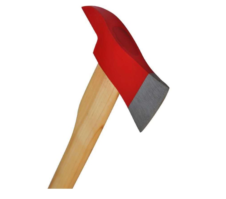 Short Fire axe with wood handle, Cheap firefighting hatchet