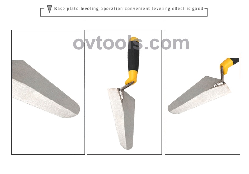 Bricklaying trowel, with dual color ergonomics plastic handle, Solid ...
