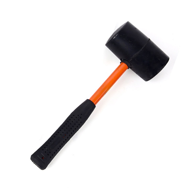 Rubber Mallet with fiberglass handle